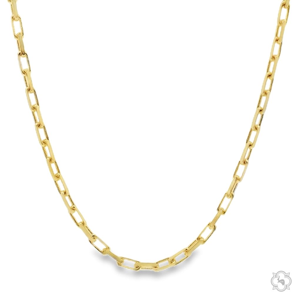 14k Yellow Gold Solid Cable Link Chain 2mm 24 Inches 70446 – TraxNYC