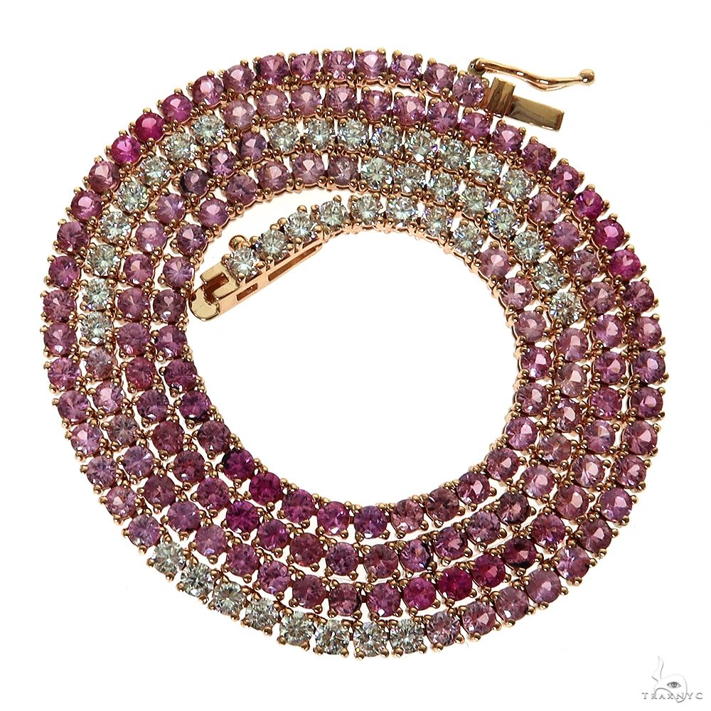 Diamond Blossom Tennis Chain 69879 – TraxNYC