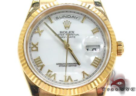 Rolex Yellow Gold Day Date Watch 118238 27952 – TraxNYC