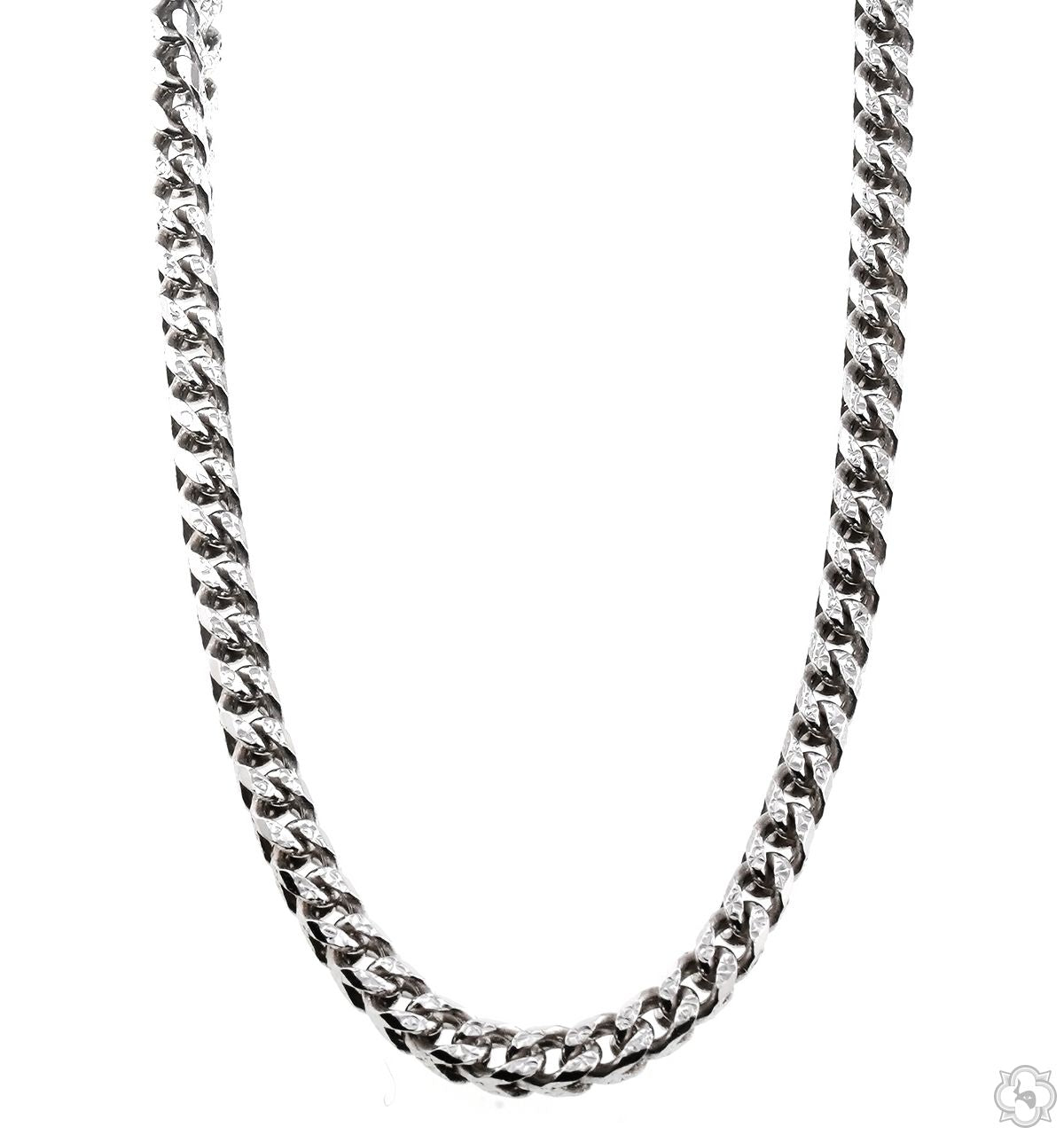 Silver Franco Pave Chain 3.8mm 22 inches 70631 – TraxNYC