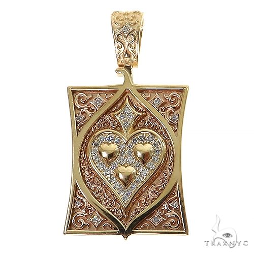 Spade Card Diamond Pendant 68699 – TraxNYC